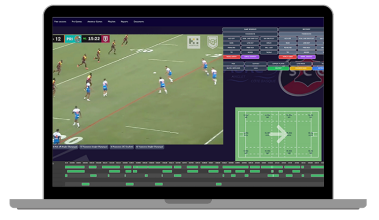 AIA Sports - Logiciel d'analyse du rugby et de performance sportive